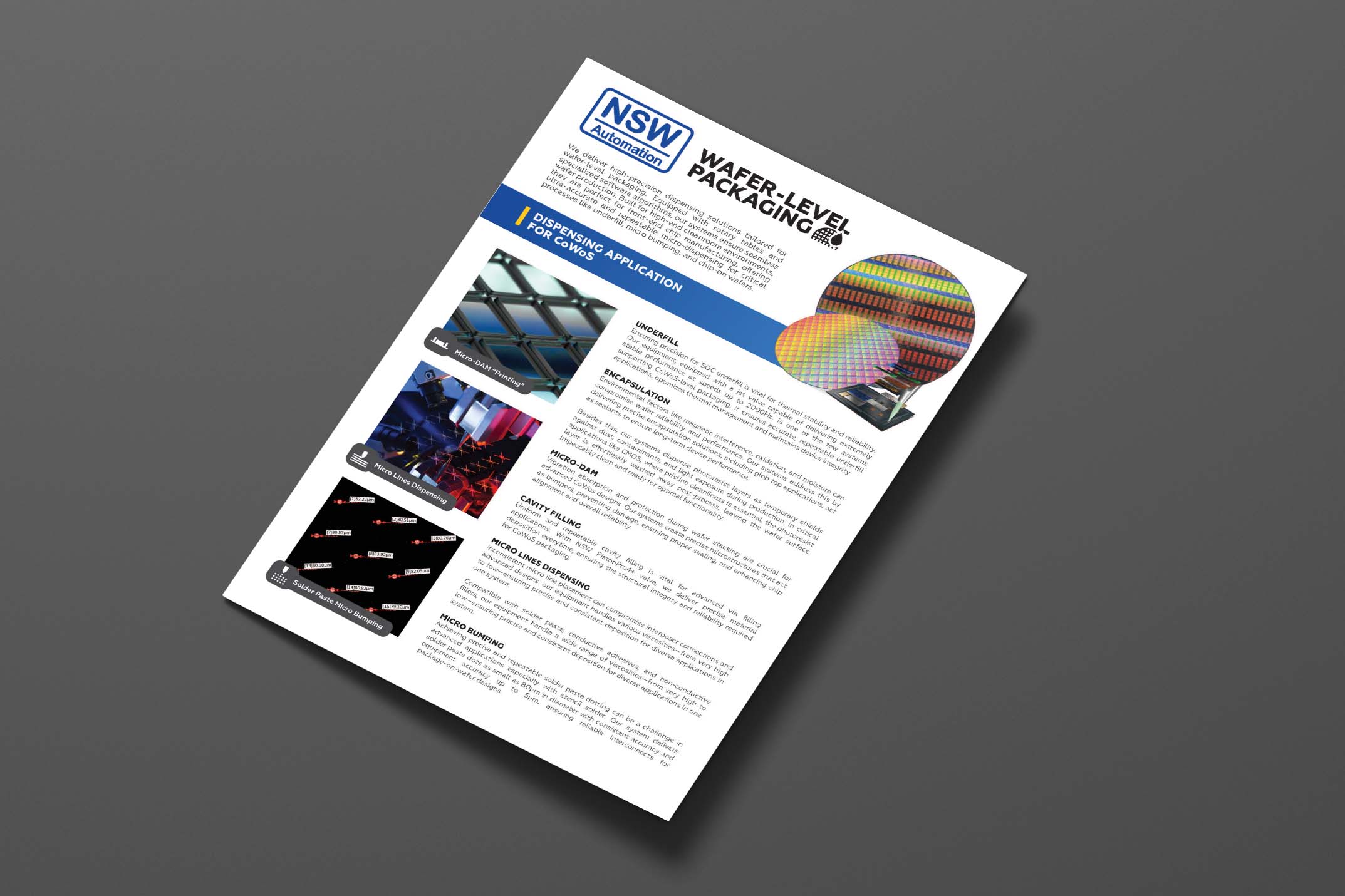 NSW Wafer-level Packaging (WLP) Brochure - NSW Automation